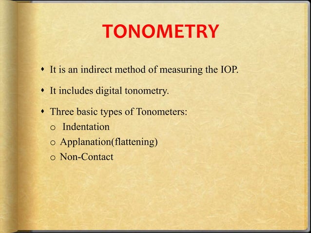Different types of Tonometry | PPTX | Eye and Vision Conditions ...