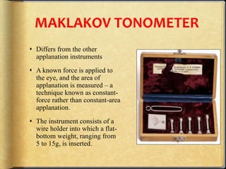 Different types of Tonometry | PPT