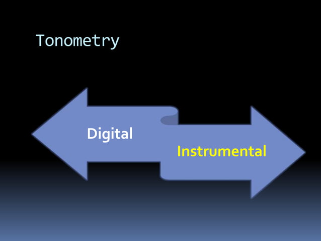 TONOMETRY | PPTX | Eye and Vision Conditions | Diseases and Conditions