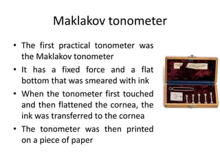 Tonometry and tonography | PPT