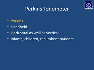 Tonometry ppt | PPTX
