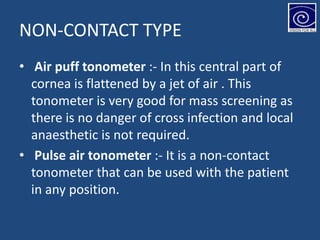 Tonometry ppt | PPTX