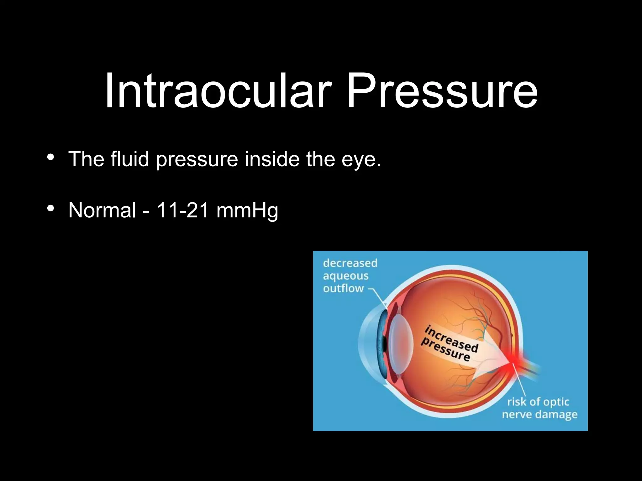 INTRAOCULAR PRESSURE &TONOMETRY Dr. ZAW MIN HTET (OPHTHALMOLOGIST) | PPTX