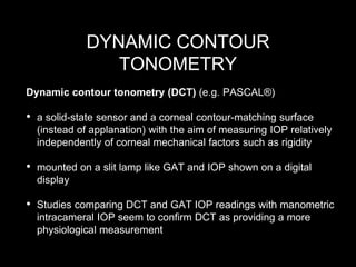 INTRAOCULAR PRESSURE &TONOMETRY Dr. ZAW MIN HTET (OPHTHALMOLOGIST) | PPT