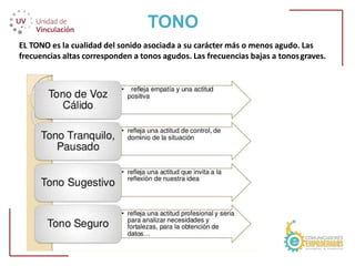 Tono timbre y color de voz | PPTX