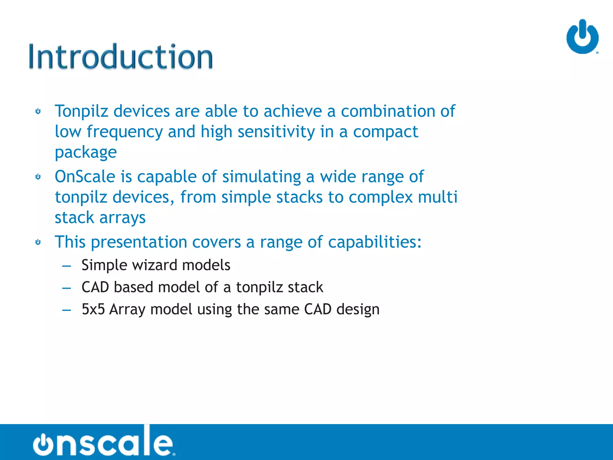 Tonpilz Transducer Simulations | PPTX | Graphics Software | Computer Software and Applications