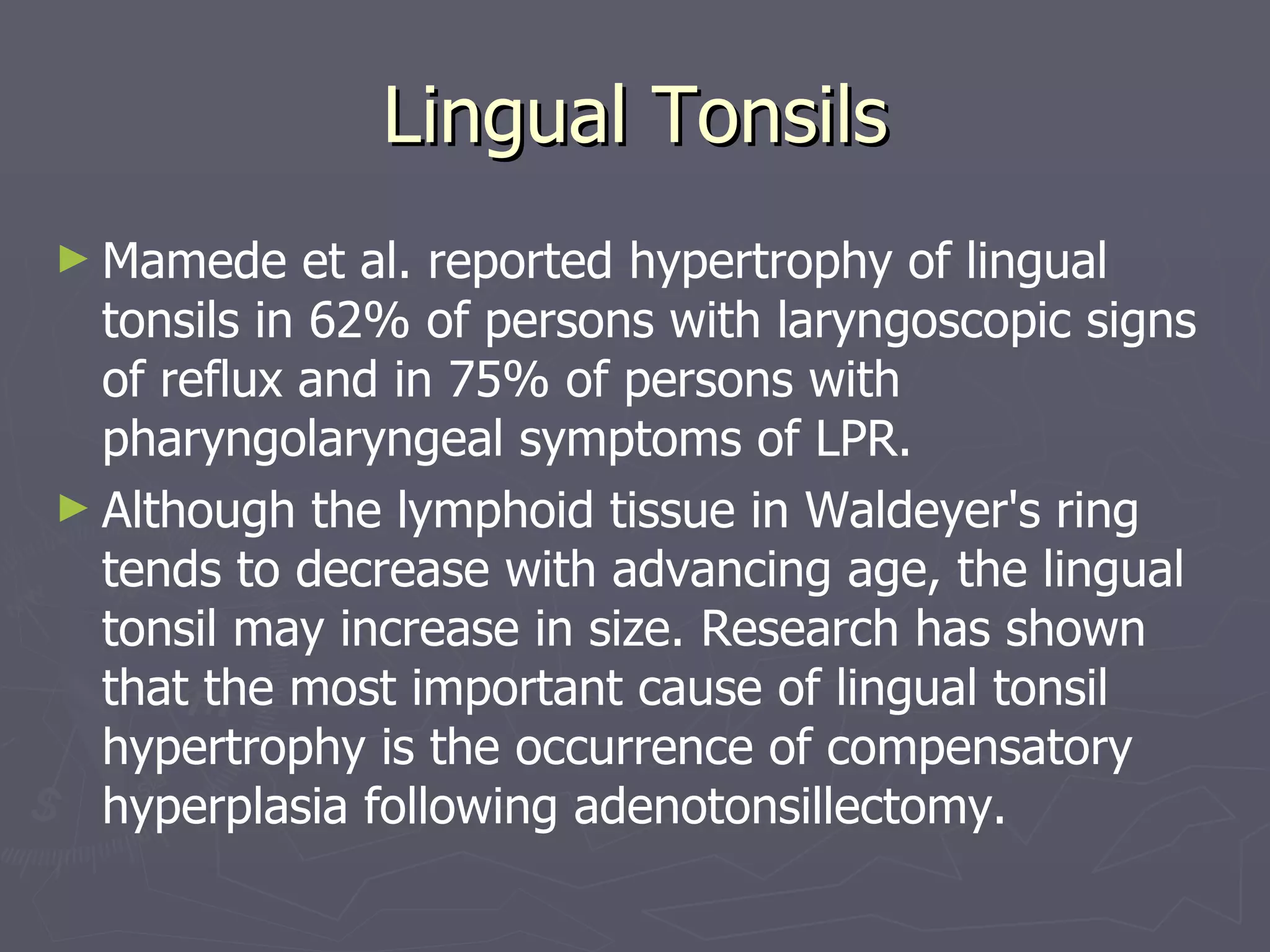 Special situations in tonsil and Adenoid disorder Special situations in ...