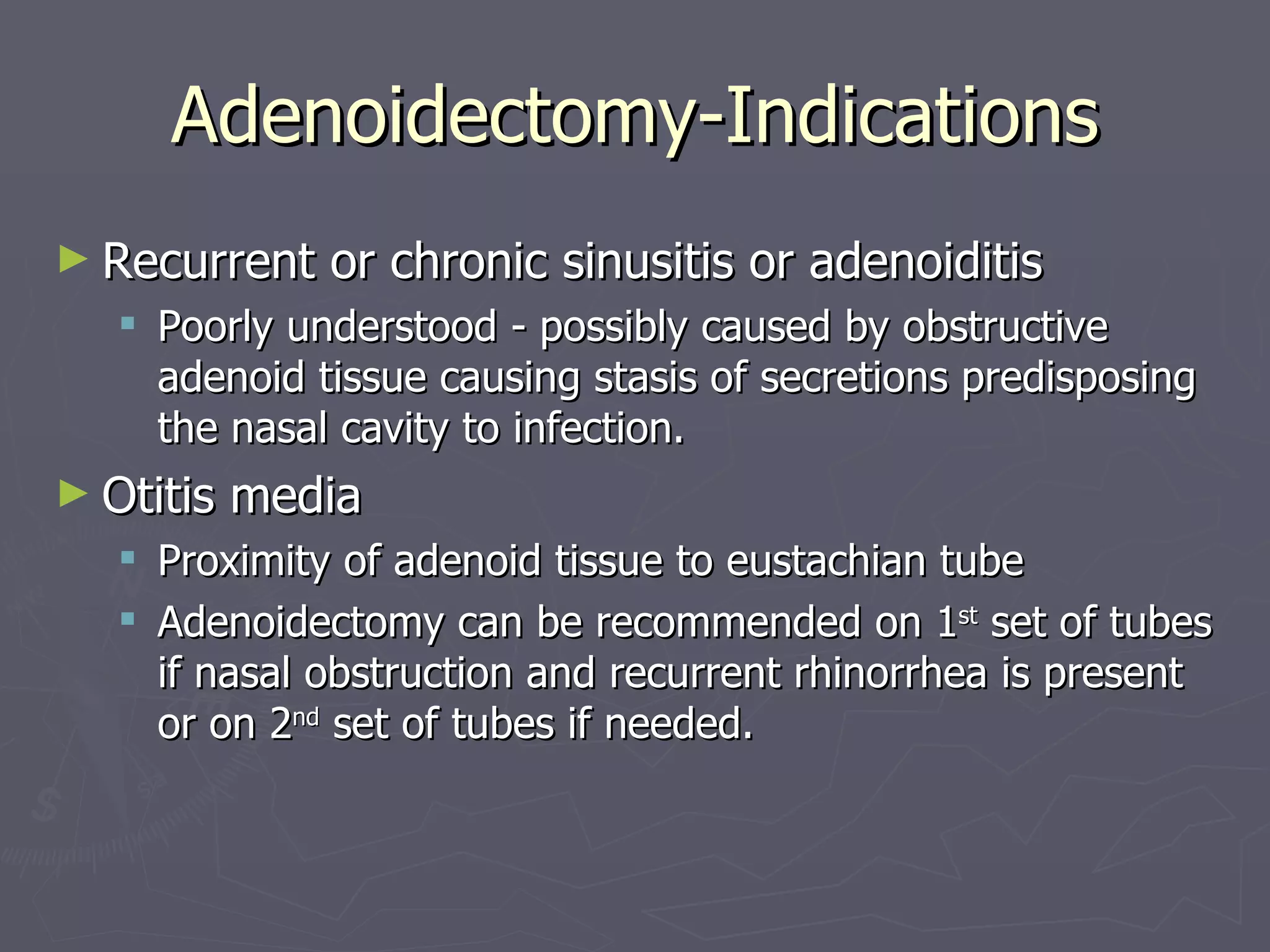 Special situations in tonsil and Adenoid disorder Special situations in ...