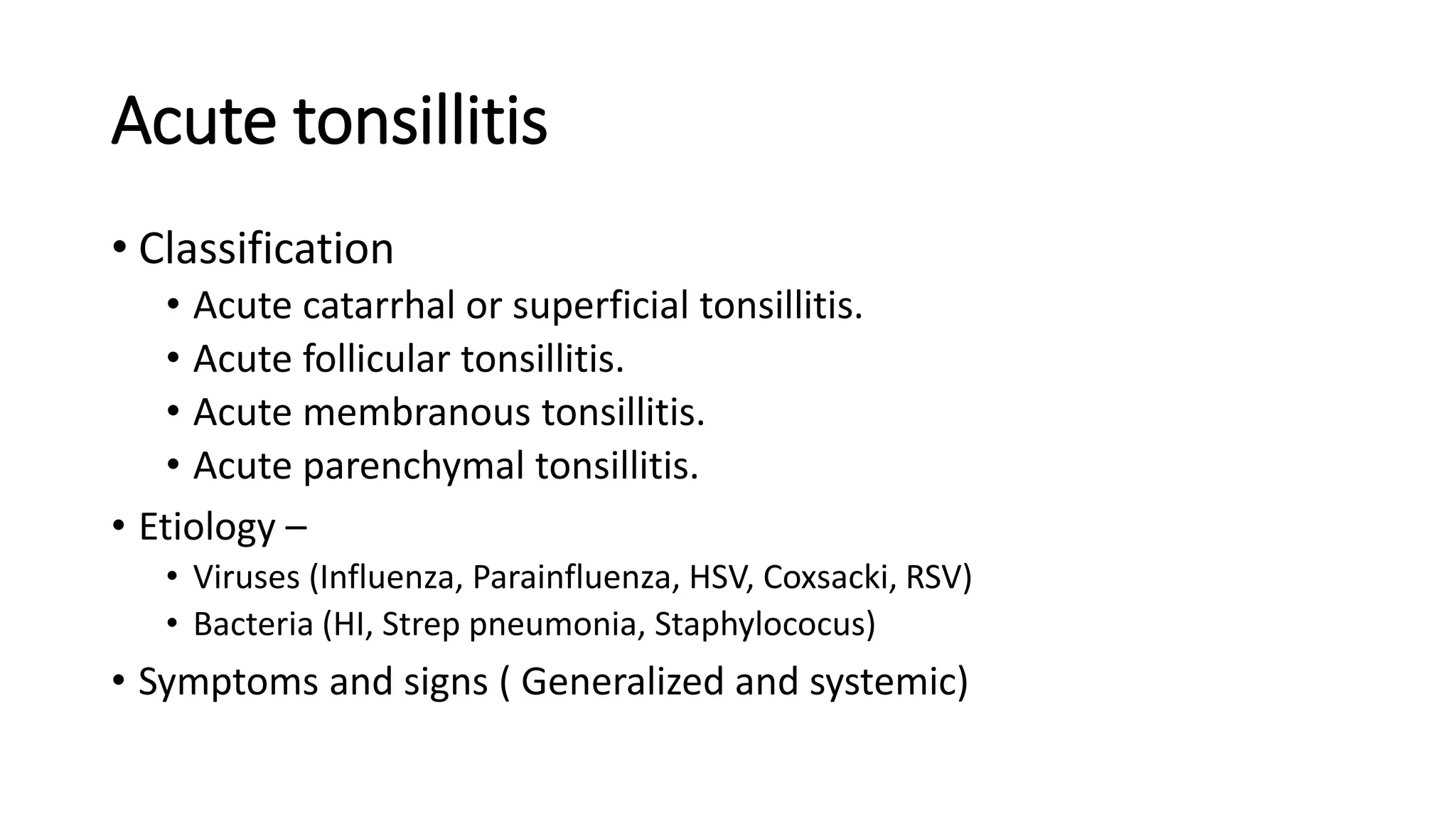 Tonsilar disease | PPTX