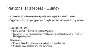 Tonsilar disease | PPTX