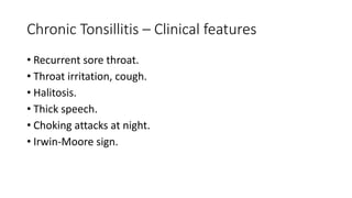 Tonsilar disease | PPTX