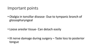 Tonsilar disease | PPTX