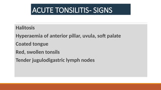 Tonsillar diseases and tonsillectomy .pptx
