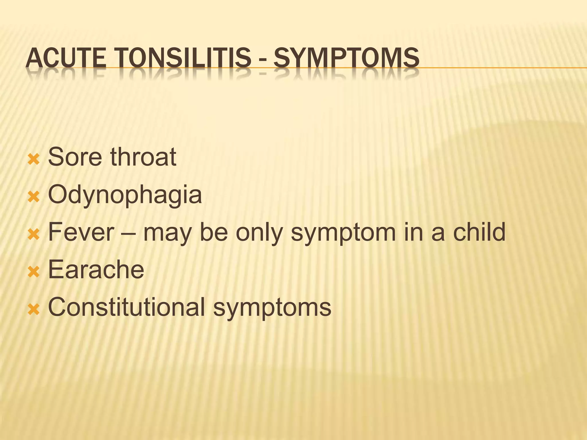 Tonsilitis | PPTX