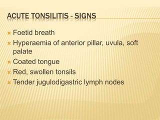 Tonsilitis | PPTX
