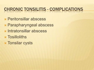 Tonsilitis | PPTX