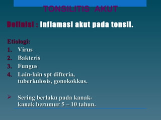 TONSILITIS | PPT