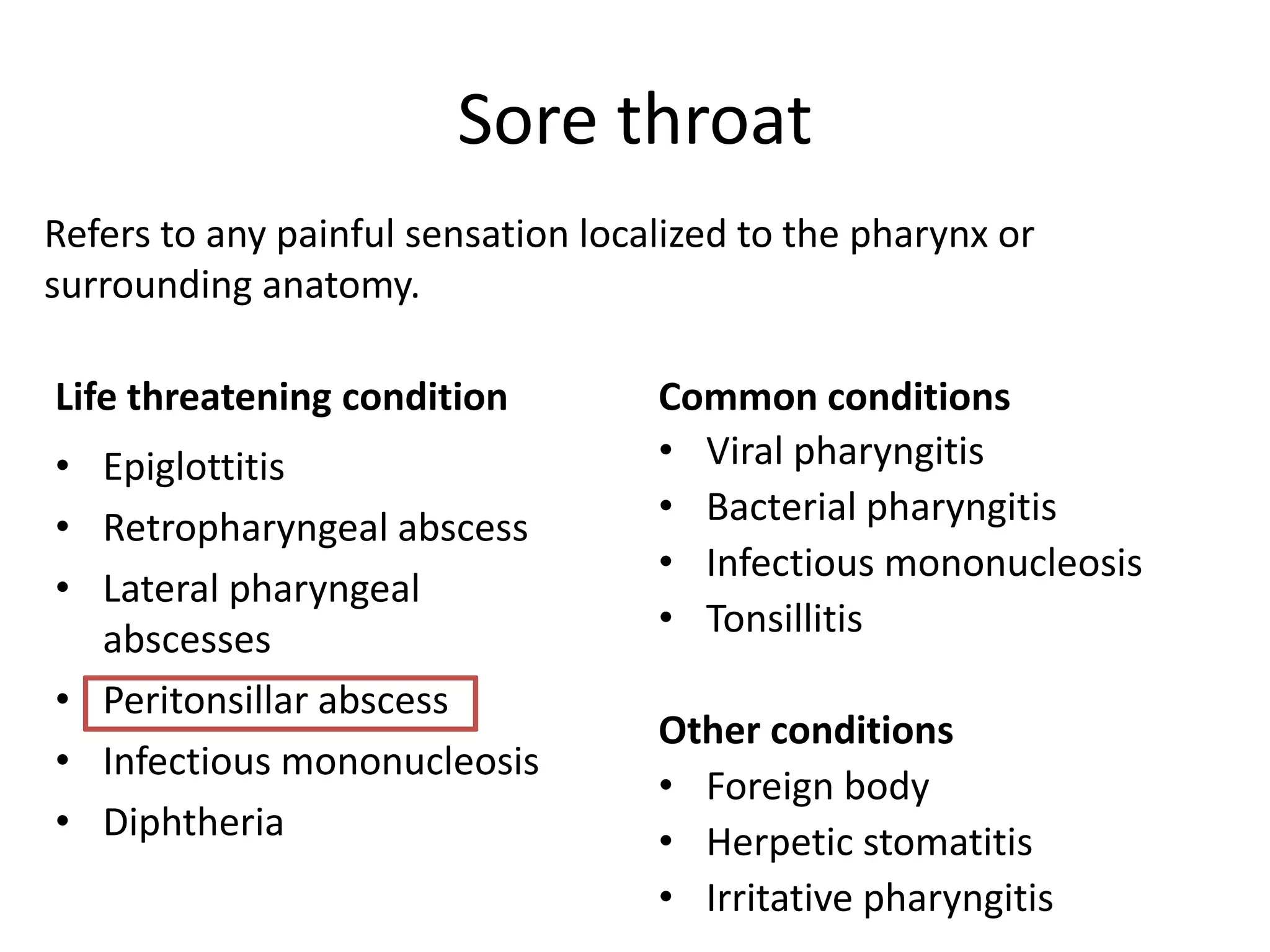 approch to patient with Sore throat | PPTX
