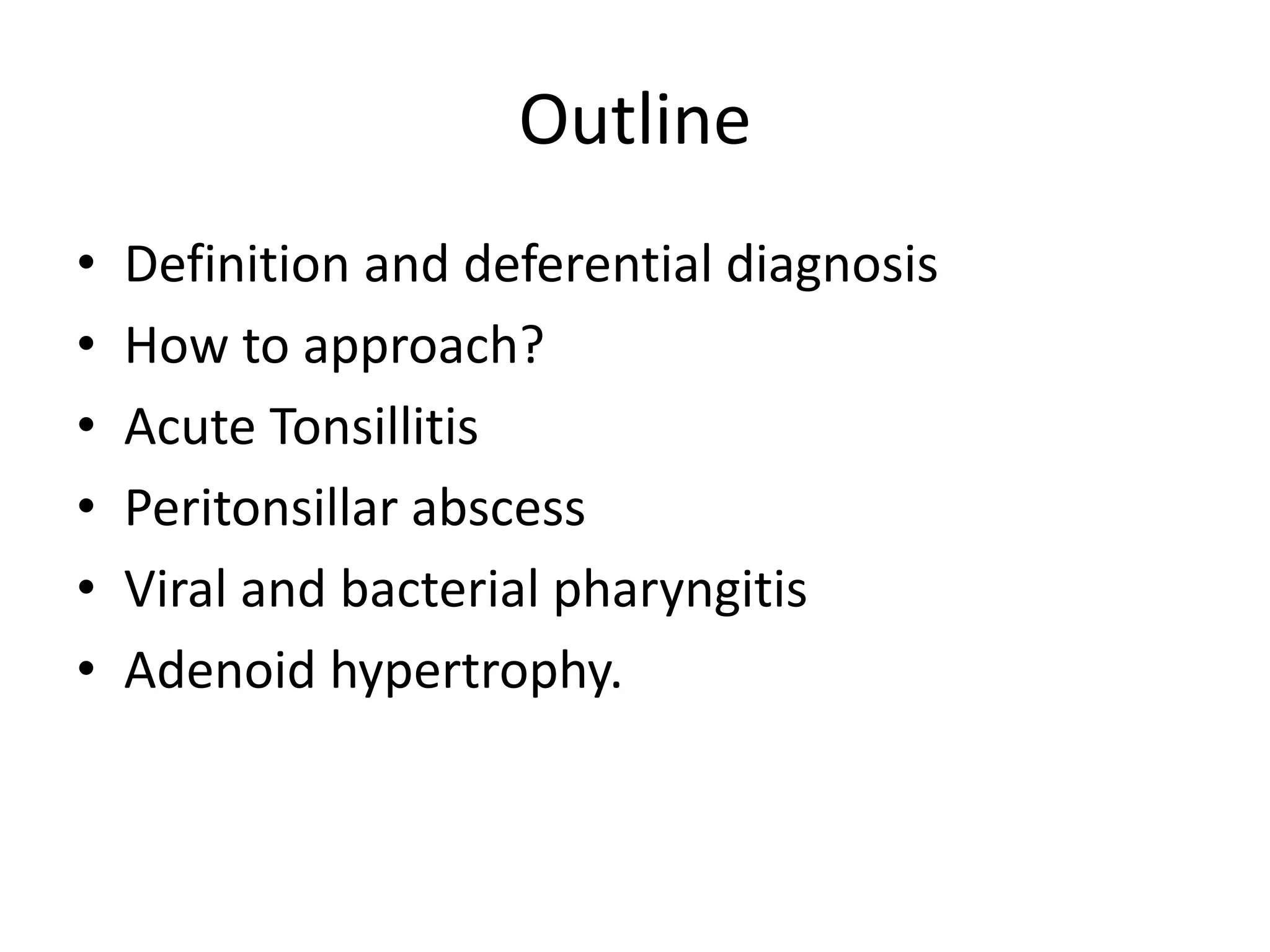 approch to patient with Sore throat | PPTX