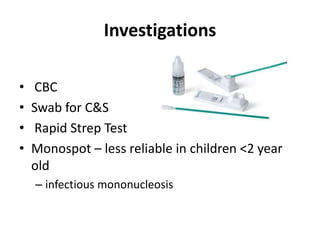 approch to patient with Sore throat | PPTX