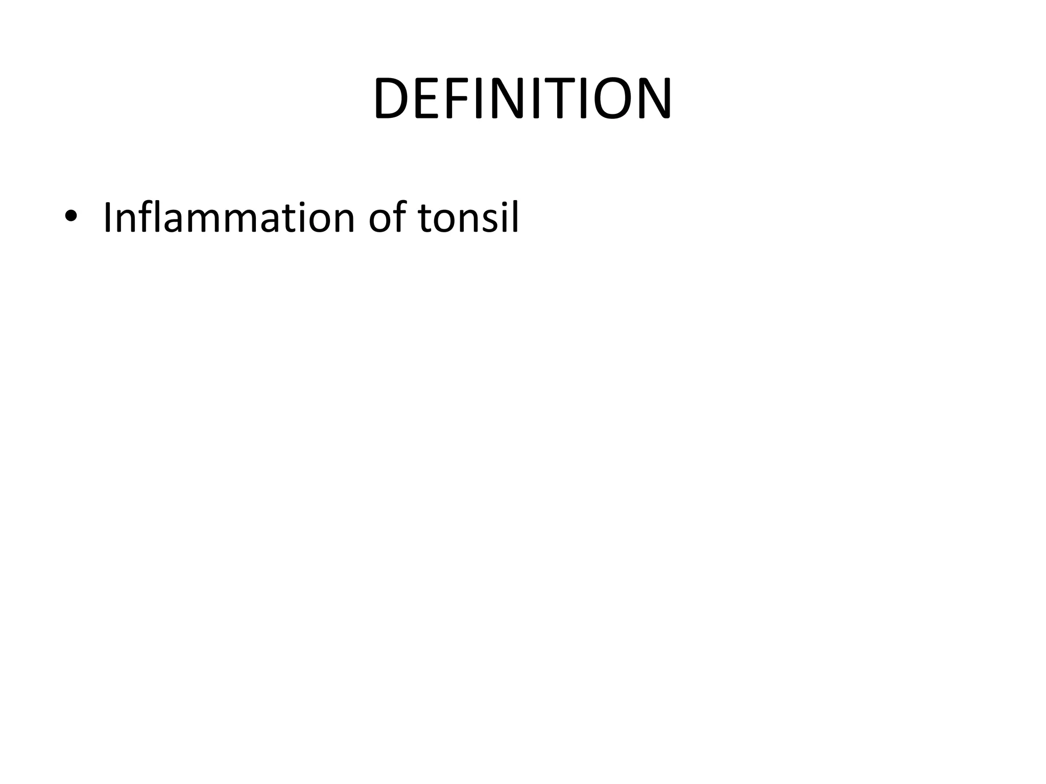 Tonsilitis | PPTX