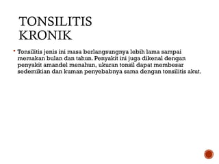 PEMBELAJARAN TONSILITIS UNTUK EDUKASI KARYAWAN | PPT
