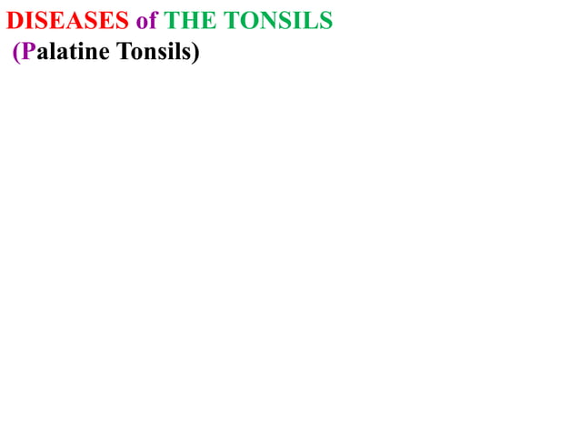Tonsilitis: Anatomy, Physiology, Clinical Importance | PPT