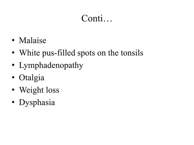 Tonsilitis (AHN) | PPTX | Ear, Nose and Throat Conditions | Diseases and Conditions