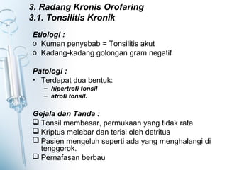 Tonsilitis & faringitis 2 | PPT