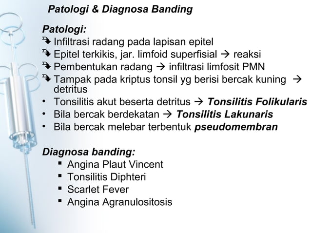 Tonsilitis & faringitis 2 | PPT