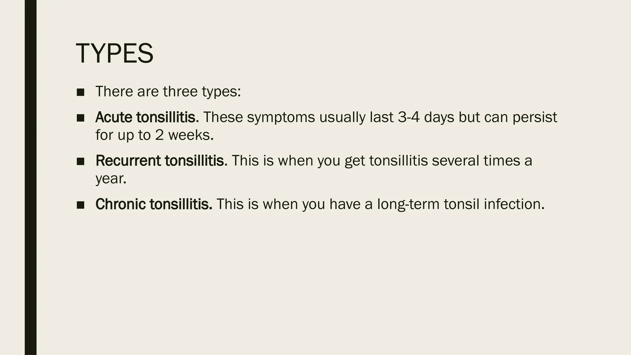 TONSILITIS Definition , types , causes , pathophysiology , riskfactors , symptoms , diagnosis ...