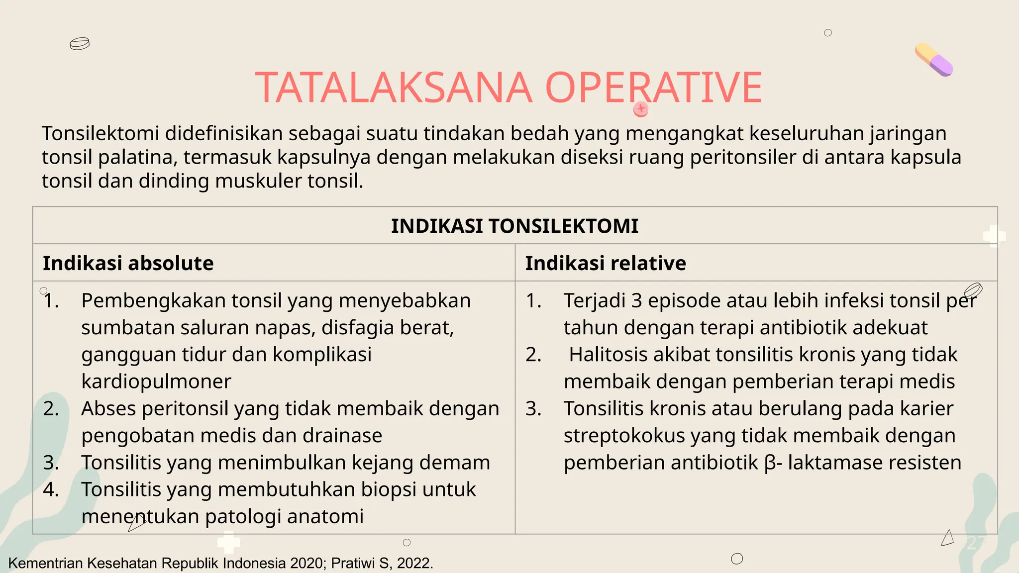 TONSILITIS KRONIK EKSASERBASI LAPORAN KASUS | PPTX