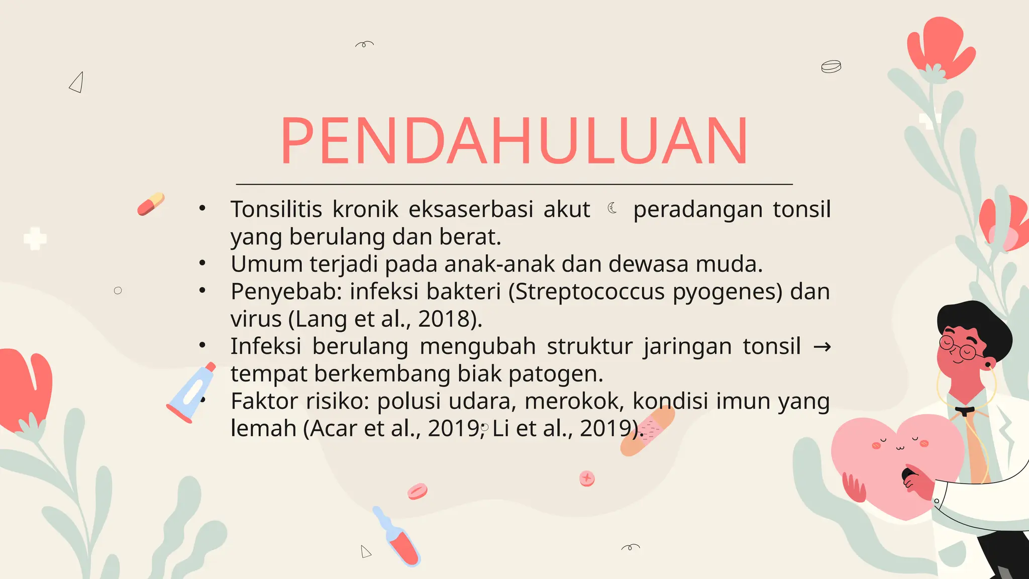 TONSILITIS KRONIK EKSASERBASI LAPORAN KASUS | PPTX