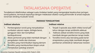 TONSILITIS KRONIK EKSASERBASI LAPORAN KASUS | PPTX