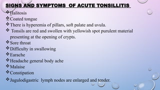 TONSILITIS MWANAMISI.POWER POINT PRESENTATION | PPTX
