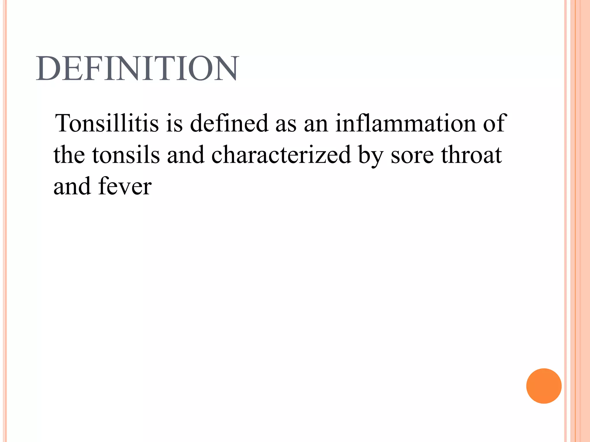 Tonsilitis ppt 1 | PPTX