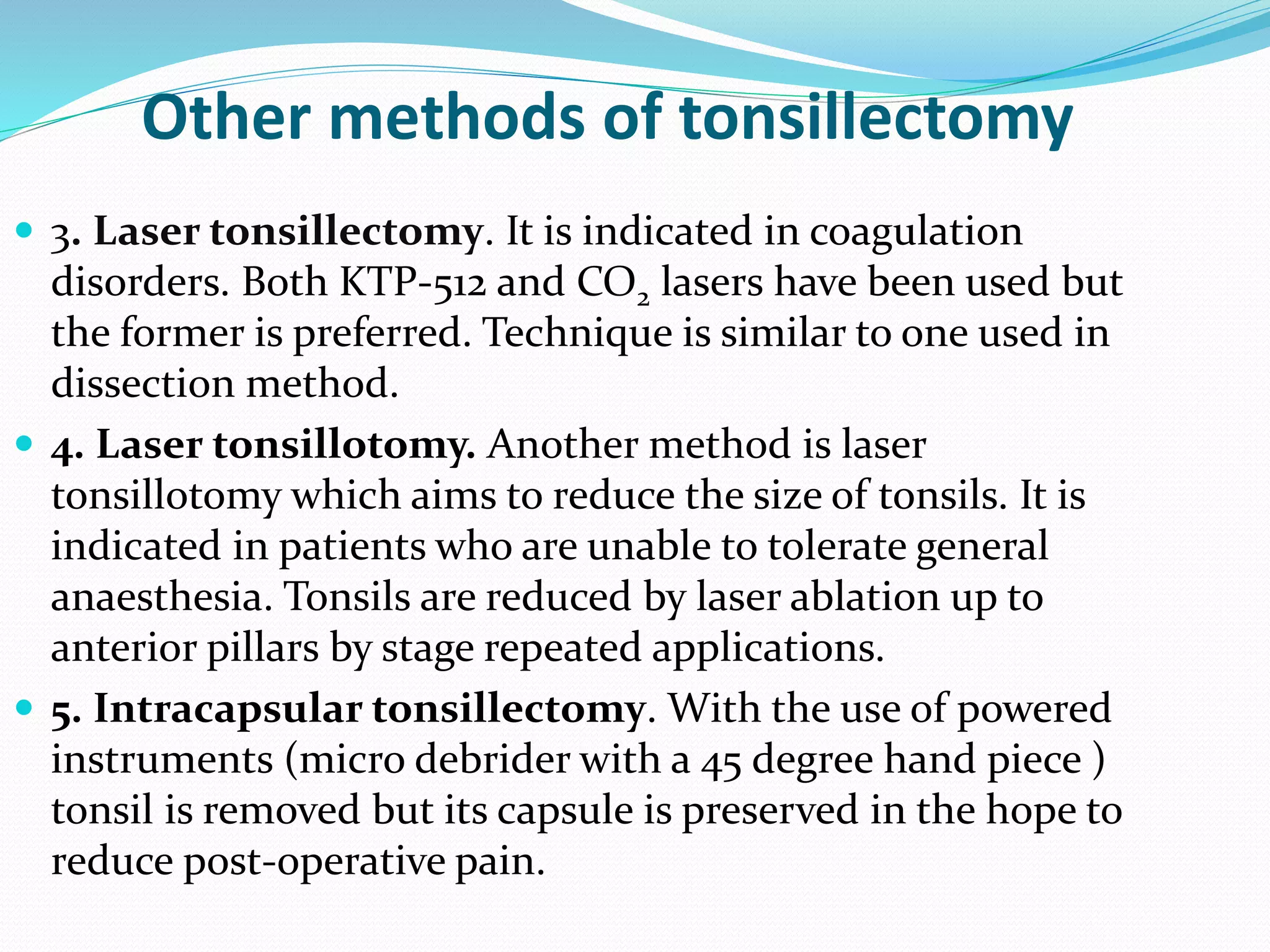 Tonsillectomy | PPTX