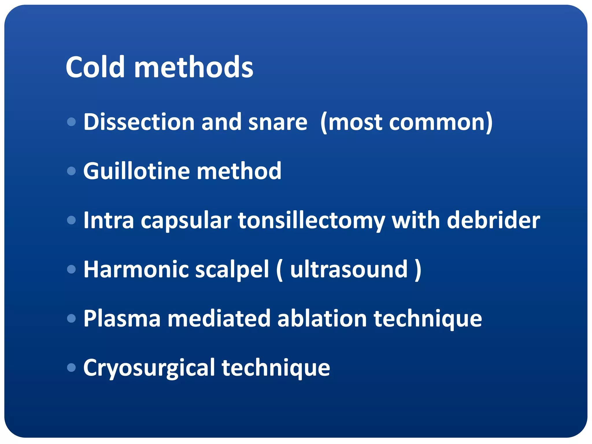 Tonsillectomy - anaesthetic consideration | PPTX