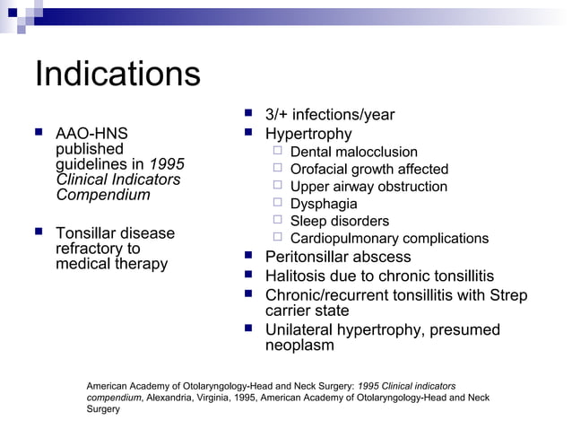 Tonsillectomy Slides 050427 | PPT