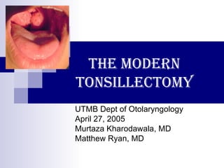 Tonsillectomy Slides 050427 | PPT