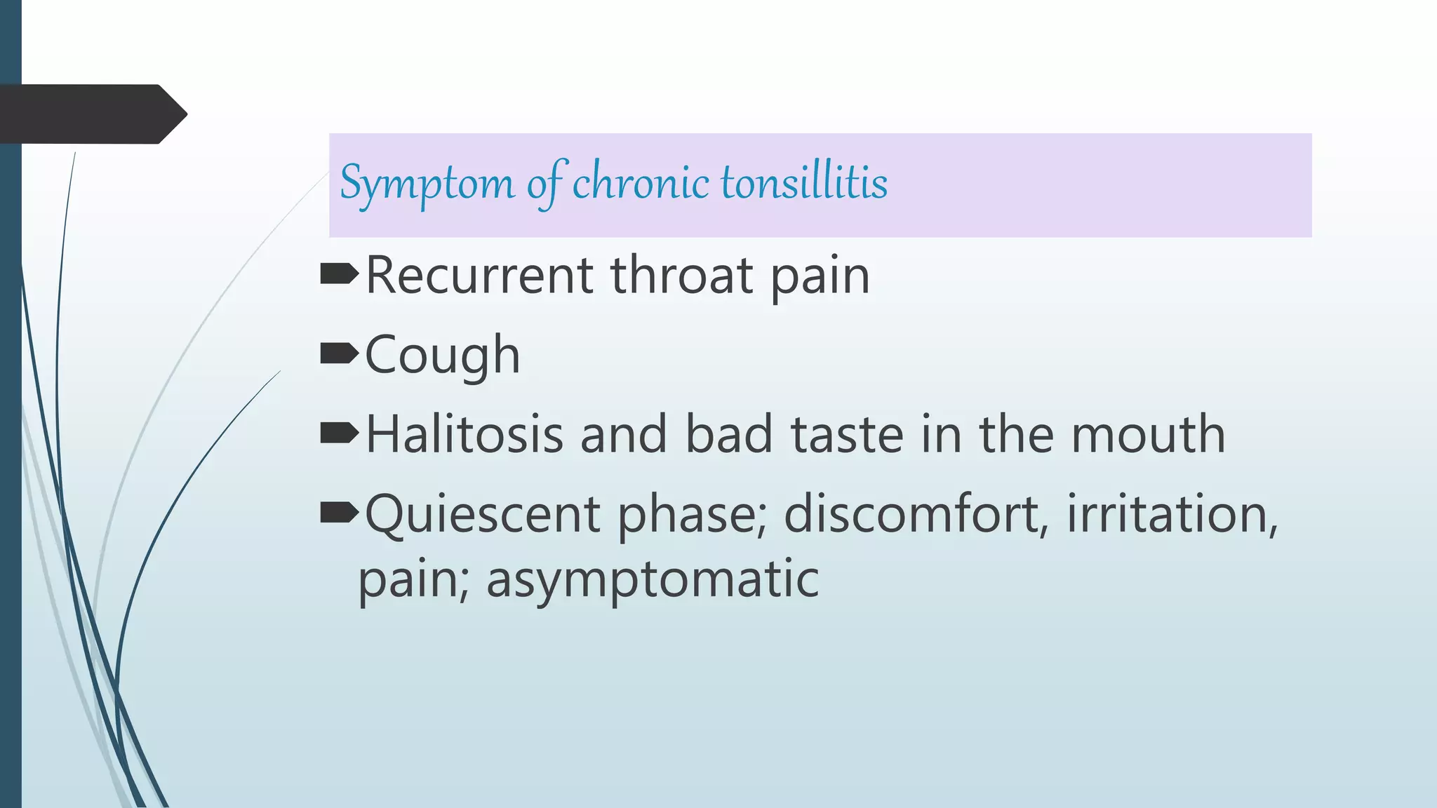 Tonsillitis slideshare for medical students | PPTX