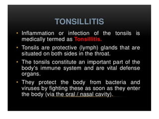 tonsillitis 1.ppt........................ | PPT