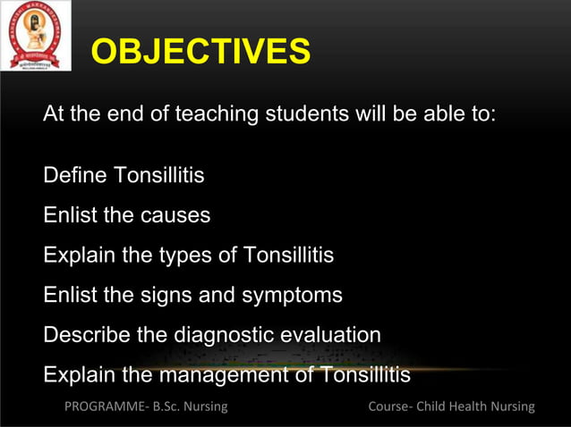 Tonsillitis Pptx