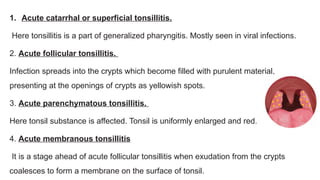 Tonsillitis new.pptx adenoids - ENT , adenoids hypertrophy and ...