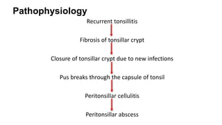 Tonsillitis, quinsy and adenoiditis | PPTX