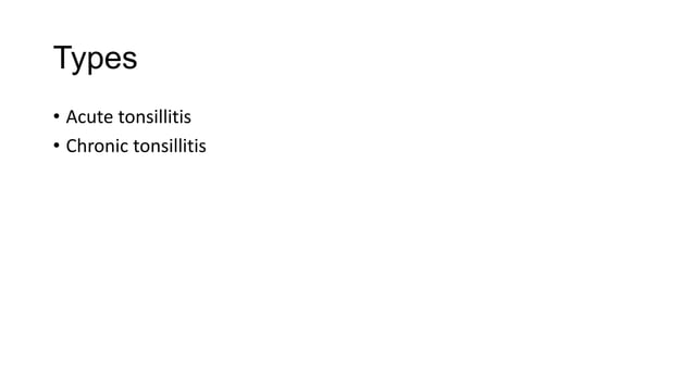 Tonsillitis, quinsy and adenoiditis | PPTX | Ear, Nose and Throat ...