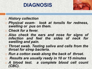 Nursing management of the patient with Tonsillitis PPT | PPTX