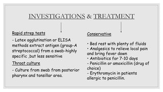 Tonsillitis | PPTX | Ear, Nose and Throat Conditions | Diseases and ...