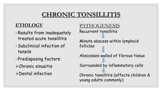 Tonsillitis | PPTX | Ear, Nose and Throat Conditions | Diseases and ...