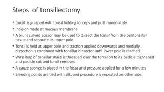 TONSIL infection of the tonsil it may be acute and chronic | PPT